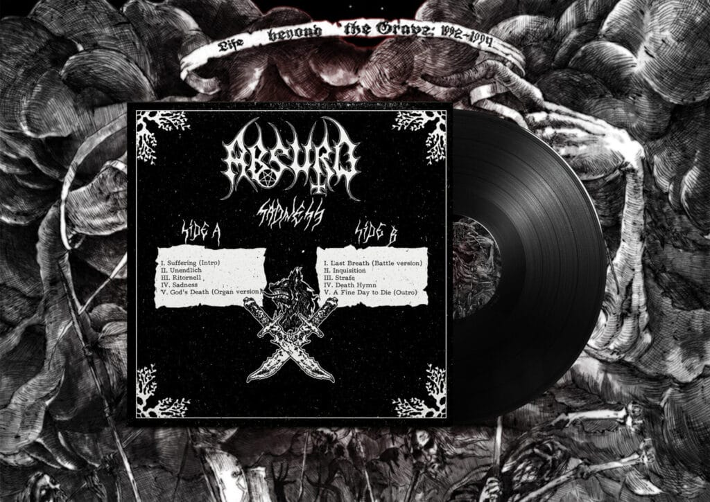 Vinyl Record PSD MockUp sadness hinten – ABSURD
